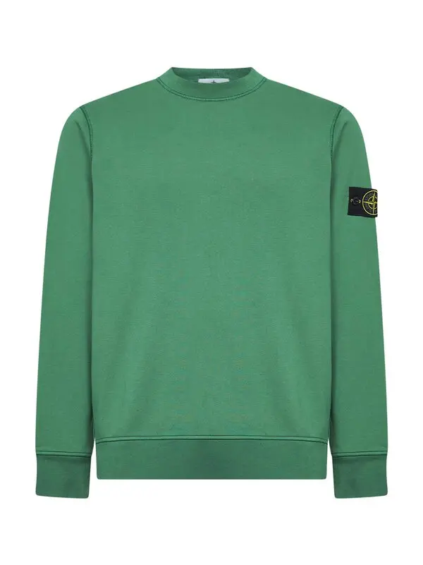 Stone Island Organic Cotton Crewneck Sweatshirt