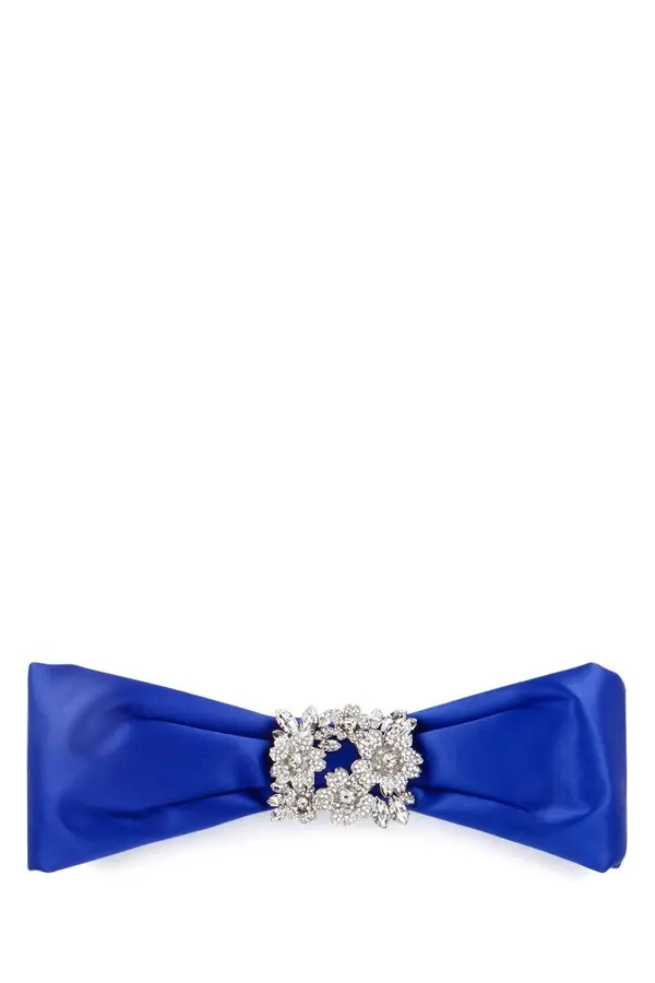 ROGER VIVIER Fascia Capelli Bow Embellished Hair Accessory - Multicolor