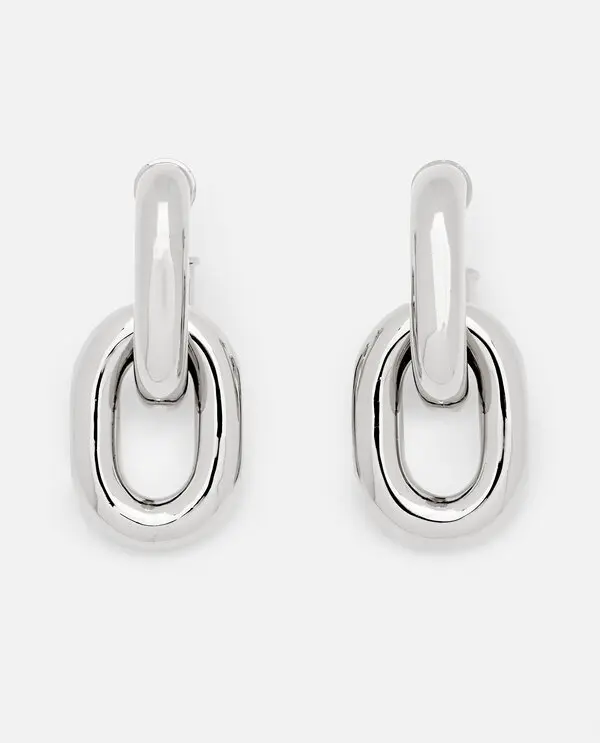 Rabanne Link Double Hoop Earrings - Multicolor