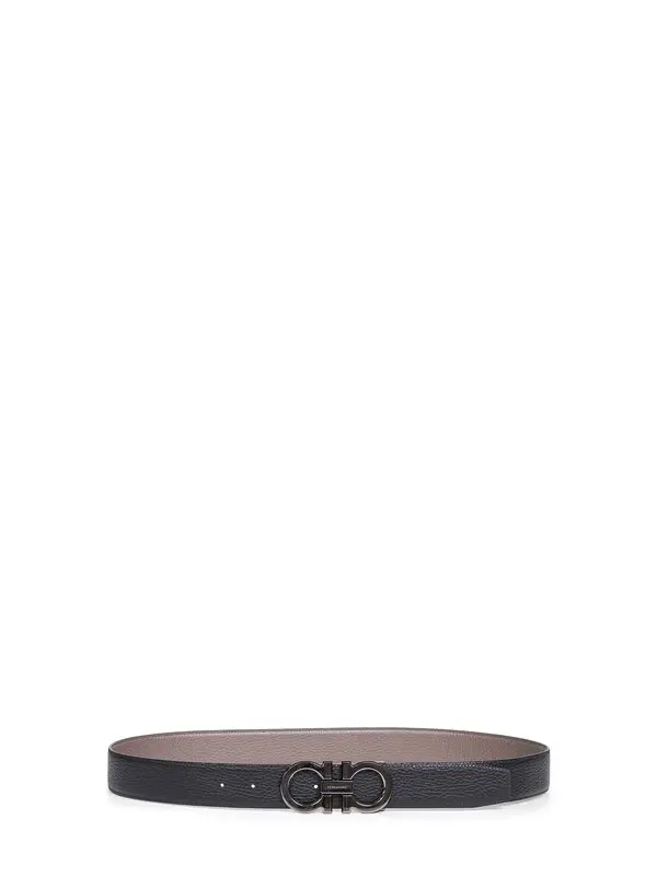 FERRAGAMO Two-tone Gancini Reversible Belt