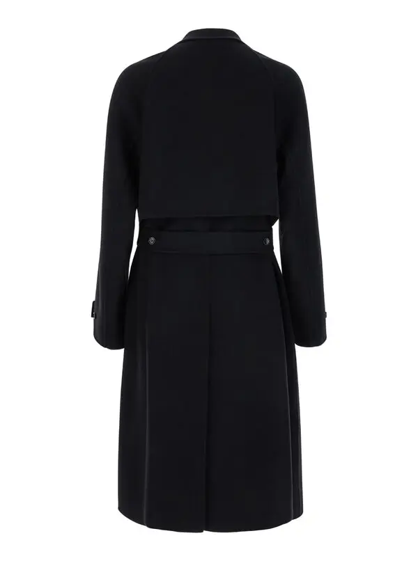 Gucci Wool Single-breasted Coat With Notched Lapel And Belt
