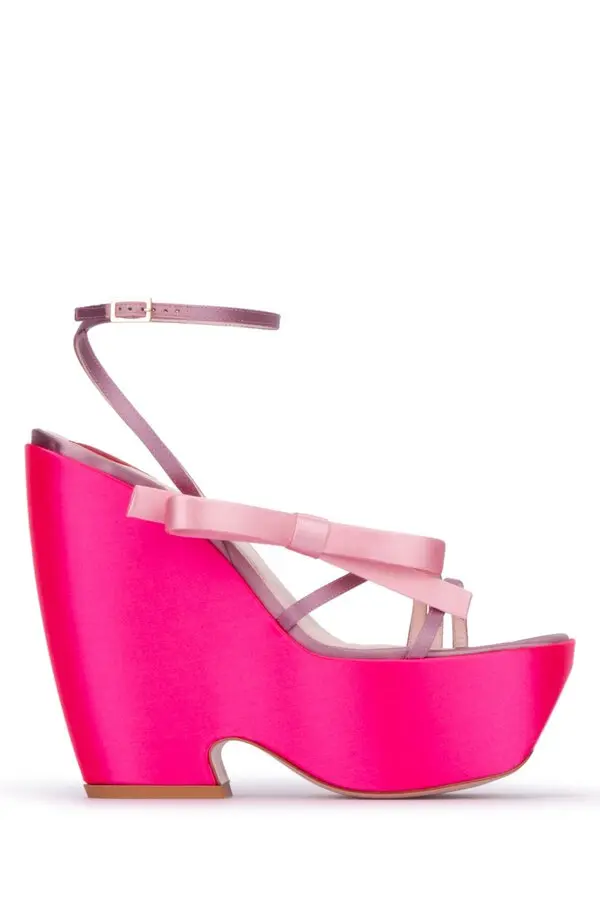 ROGER VIVIER Platform Sandals With Bow Detailing - Multicolor