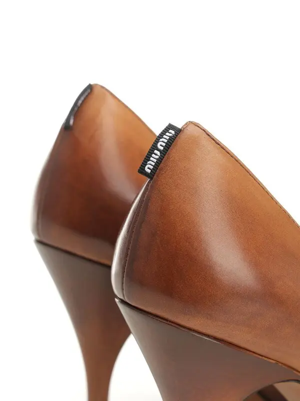 Miu Miu Leather Pumps - Brown