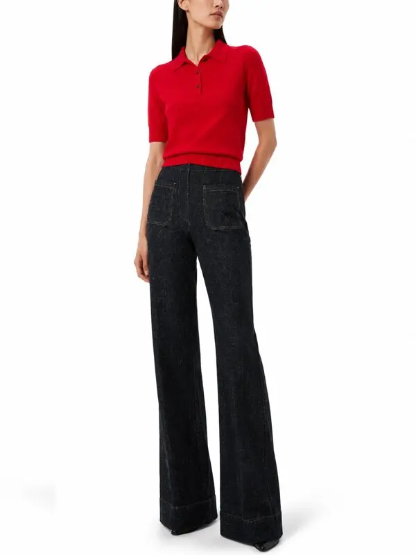 Victoria Beckham Alina Wide Leg Jeans