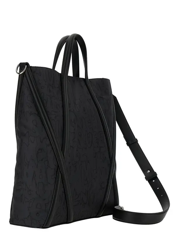Alexander McQueen The Harness Tote Bag With All-over Graffiti Print - Multicolor