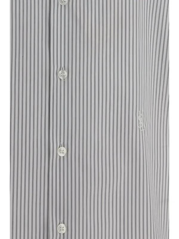 Saint Laurent Striped Shirt With Button Fastening - Multicolor
