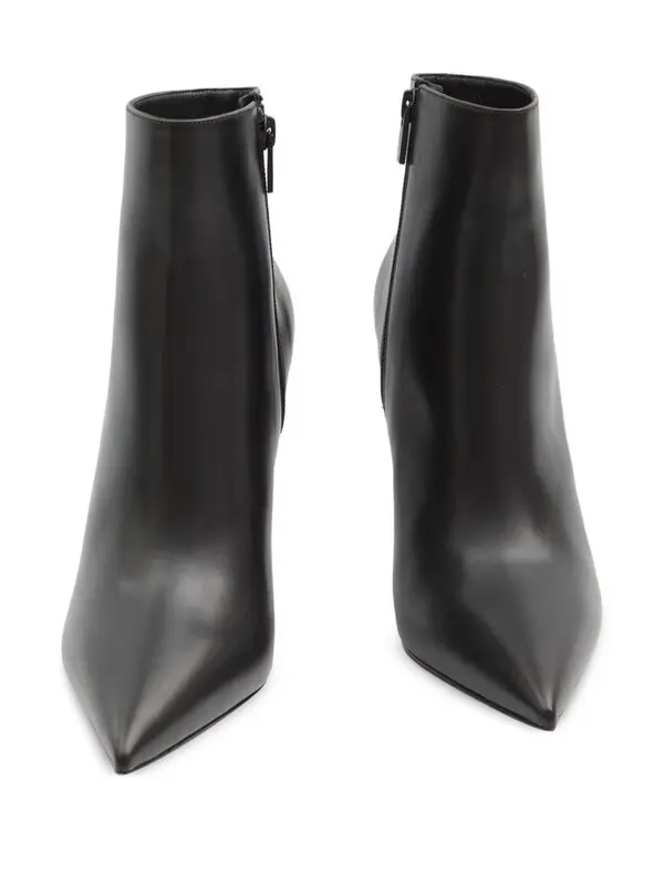 CHRISTIAN LOUBOUTIN Miss Z Leopard Print Leather Stiletto Boots