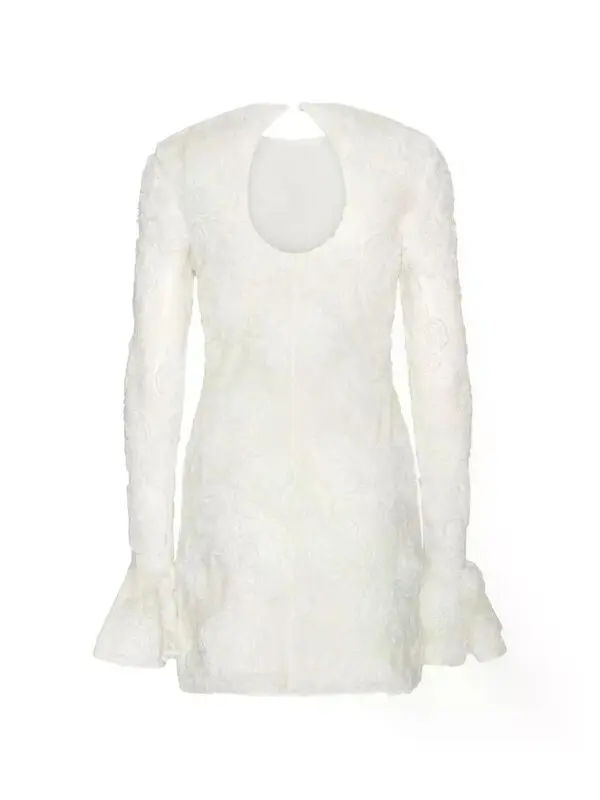 ROTATE BY BIRGER CHRISTENSEN Floral Mesh Mini Dress