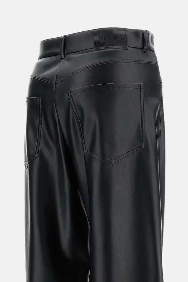 Max Mara Faux Leather Trousers - Multicolor