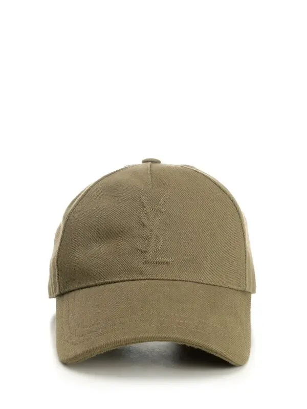 Saint Laurent Cassandre Baseball Cap - Green