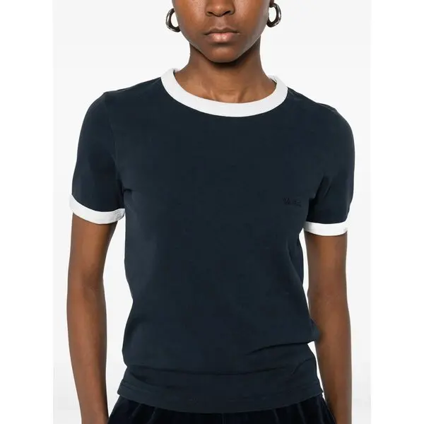 A.p.c. Crewneck T-shirt With Contrasting Ribbed Trims