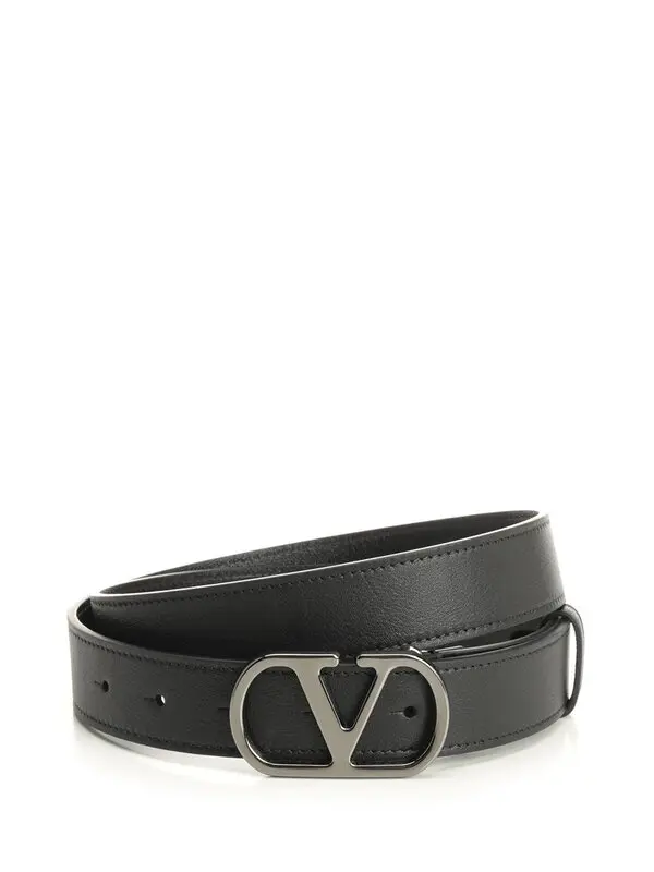 Valentino Garavani Vlogo Signature Belt - Black