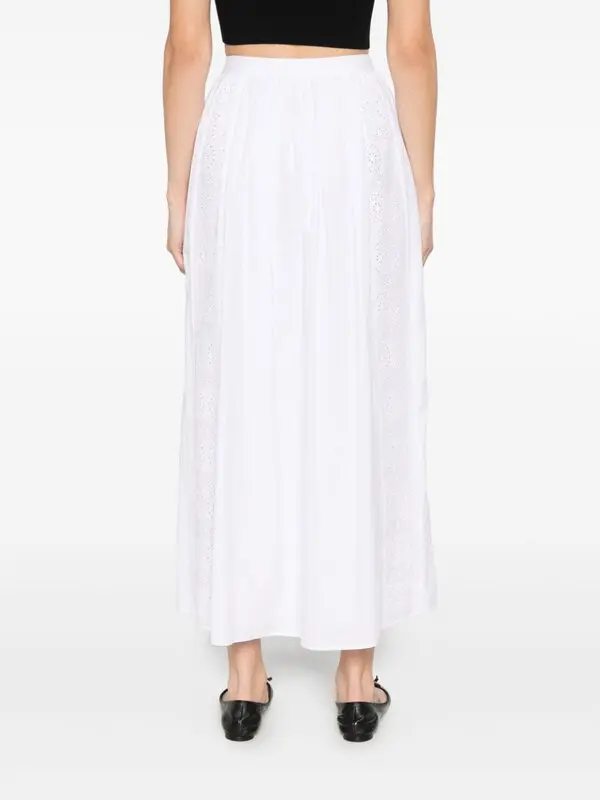 Celine Broderie Anglaise Midi Skirt