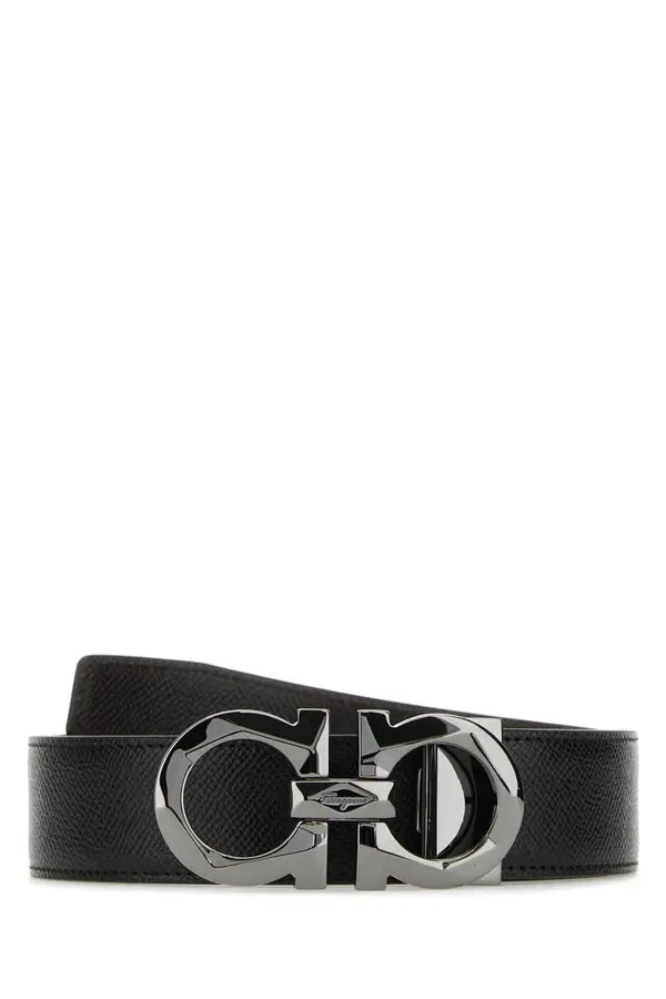 FERRAGAMO Gancini Belt - Black