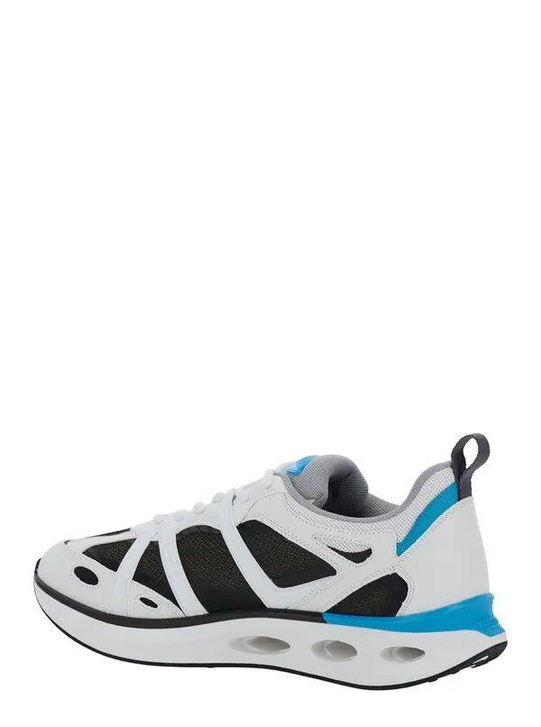 Valentino Garavani Easyjog Leather And Mesh Sneakers - Multicolor