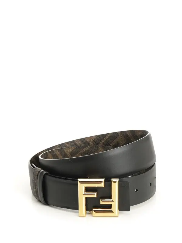 Fendi Ff Rounded Belt - Brown