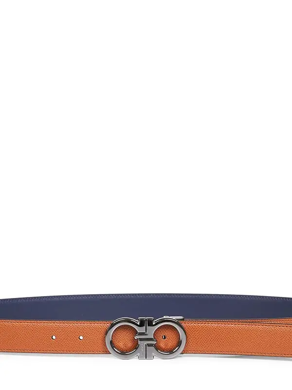 FERRAGAMO Two-tone Gancini Reversible Belt