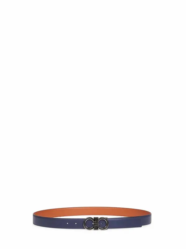 FERRAGAMO Two-tone Gancini Reversible Belt