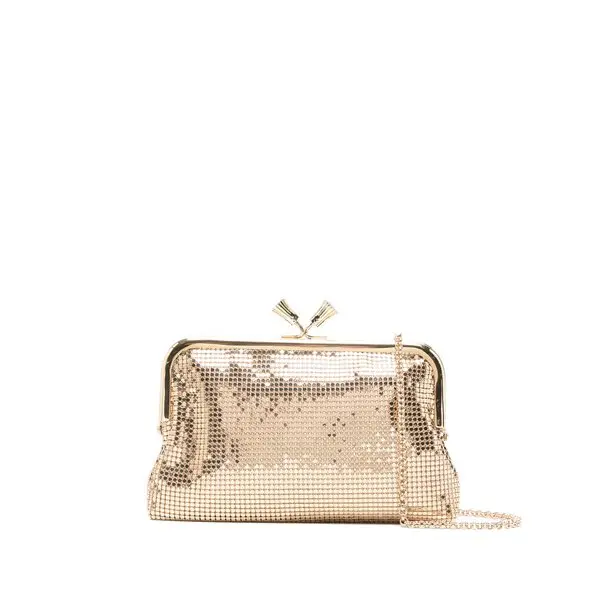 ANYA HINDMARCH Metal Mesh Clutch With Chain Strap