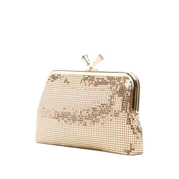 ANYA HINDMARCH Metal Mesh Clutch With Chain Strap