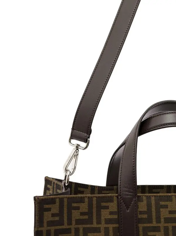 Fendi Ff Jacquard Tote Bag - Brown