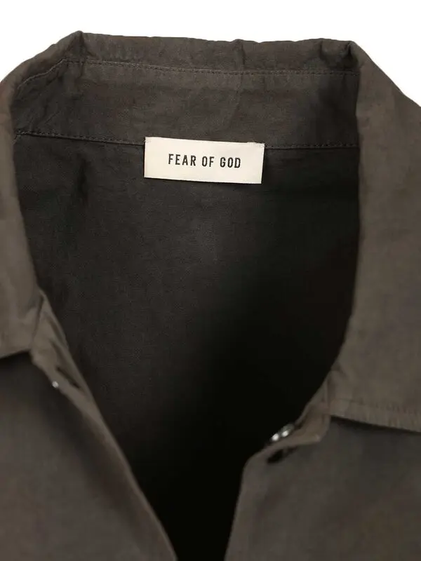 Fear Of God Cotton Poplin Windbreaker With Back Print