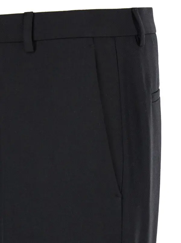 Gucci Tailored Wool Pants With Tonal Logo - Multicolor