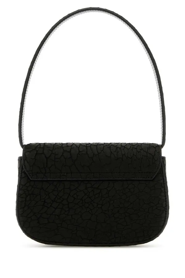 DIESEL® Leather 1dr Shoulder Bag - Black