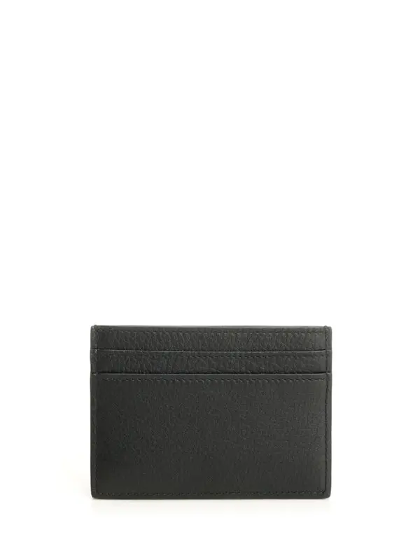 Saint Laurent Tiny Cassandre Card Holder - Black
