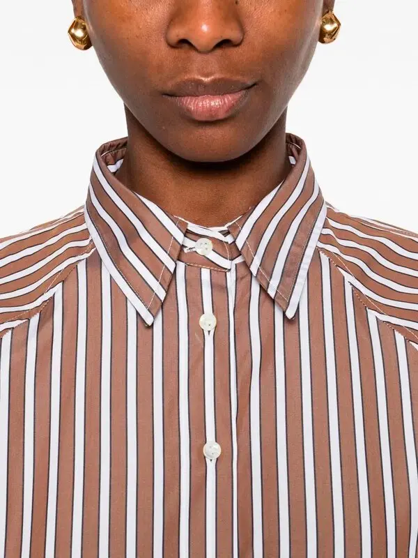 Brunello Cucinelli Cotton Striped Shirt - Multicolor