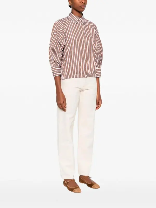 Brunello Cucinelli Cotton Striped Shirt - Multicolor