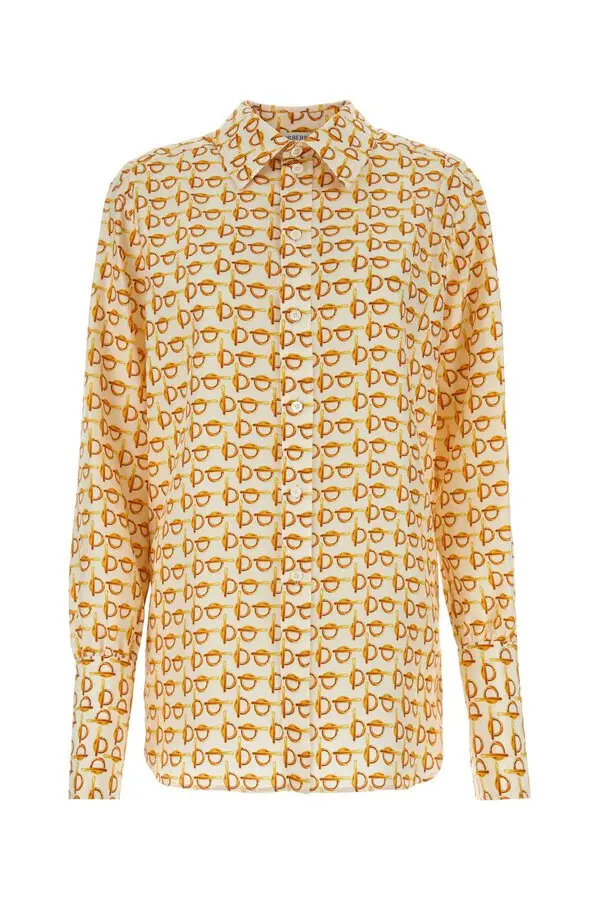 Burberry Printed Silk Shirt - Multicolor