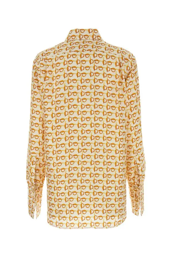 Burberry Printed Silk Shirt - Multicolor