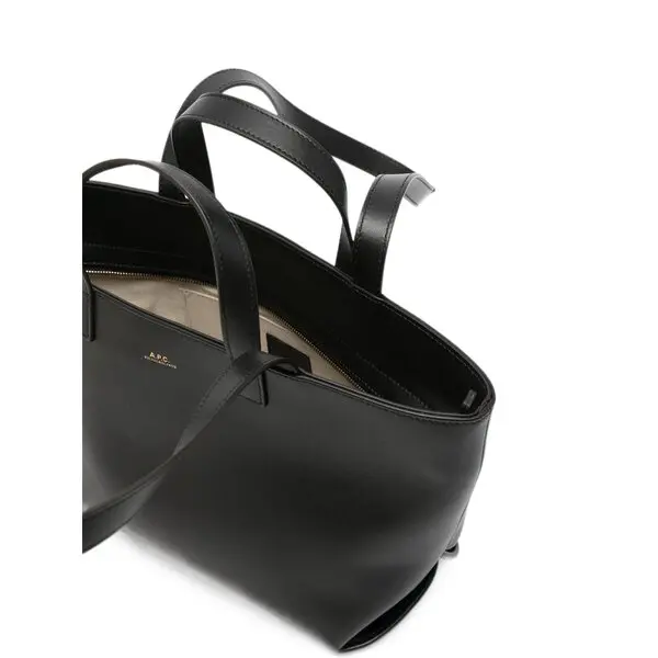 A.p.c. Leather Shoulder Bag With Top Handle