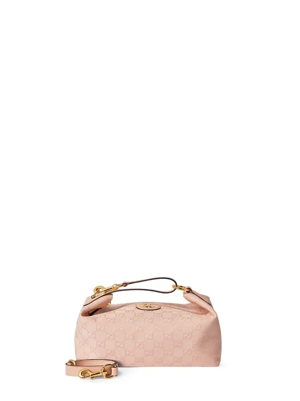 Gucci Gg Canvas Medium Top Handle Bag