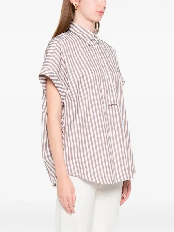Brunello Cucinelli Striped Cotton Shirt
