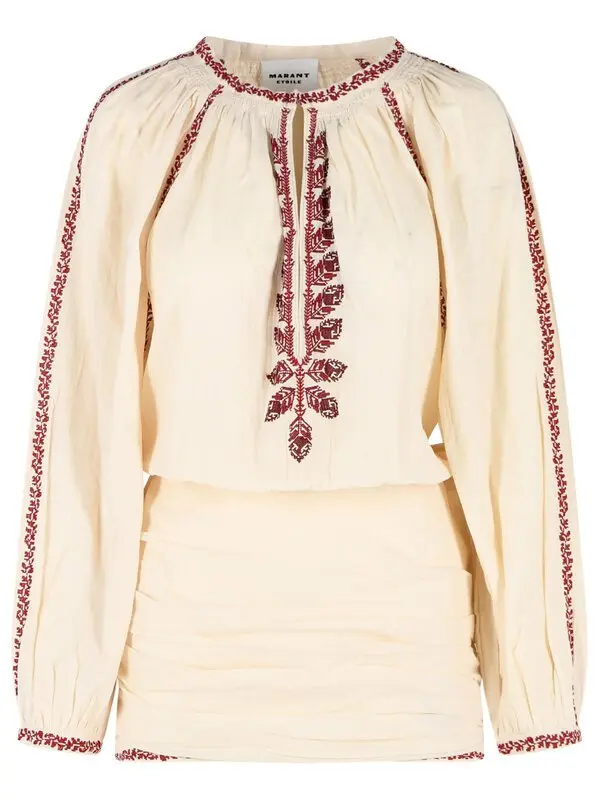 Isabel Marant Étoile Ludy Short Dress - Cream