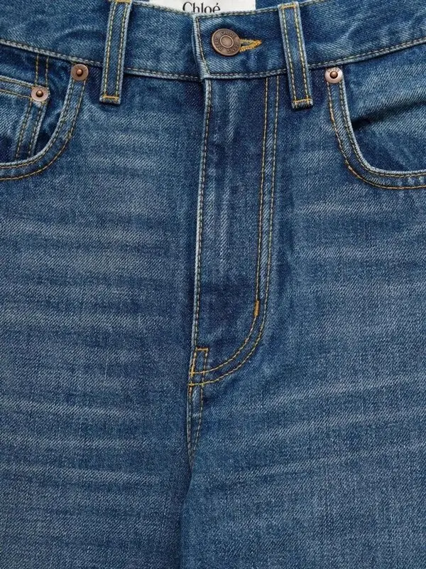 Chloé High-waisted Loose Fit Jeans - Multicolor