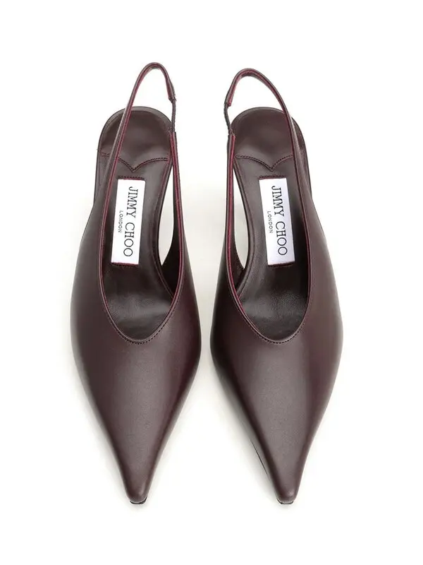 JIMMY CHOO Isa 80 Calfskin Slingback Pumps - Multicolor