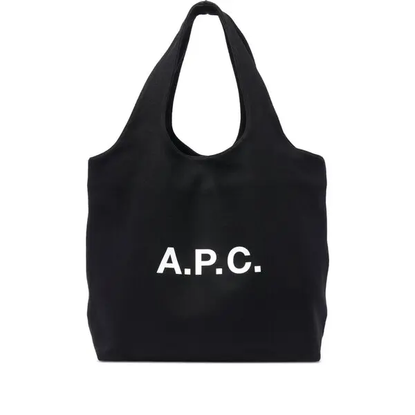 A.p.c. Logo Print Tote Bag - Black