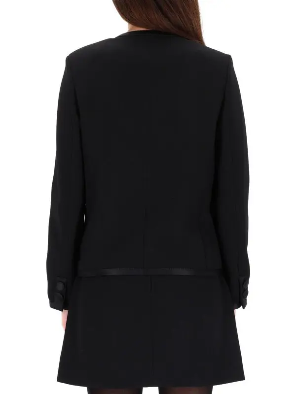 Dolce & Gabbana Double Crepe Single-breasted Jacket