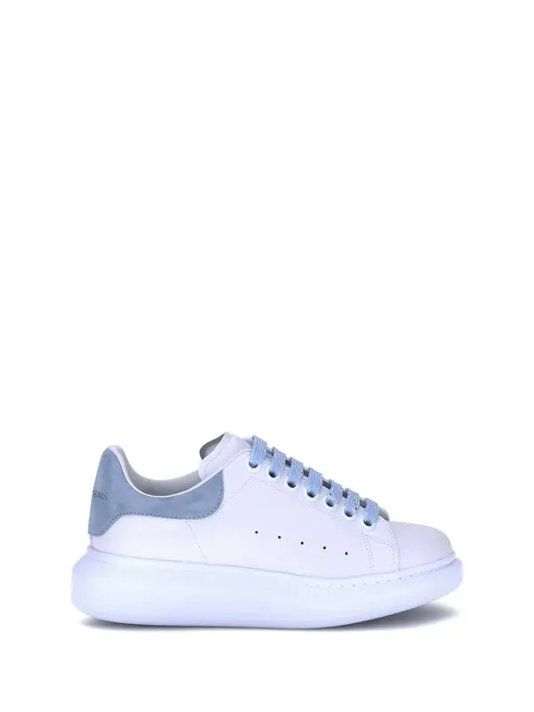Alexander McQueen Leather Sneakers - Blue