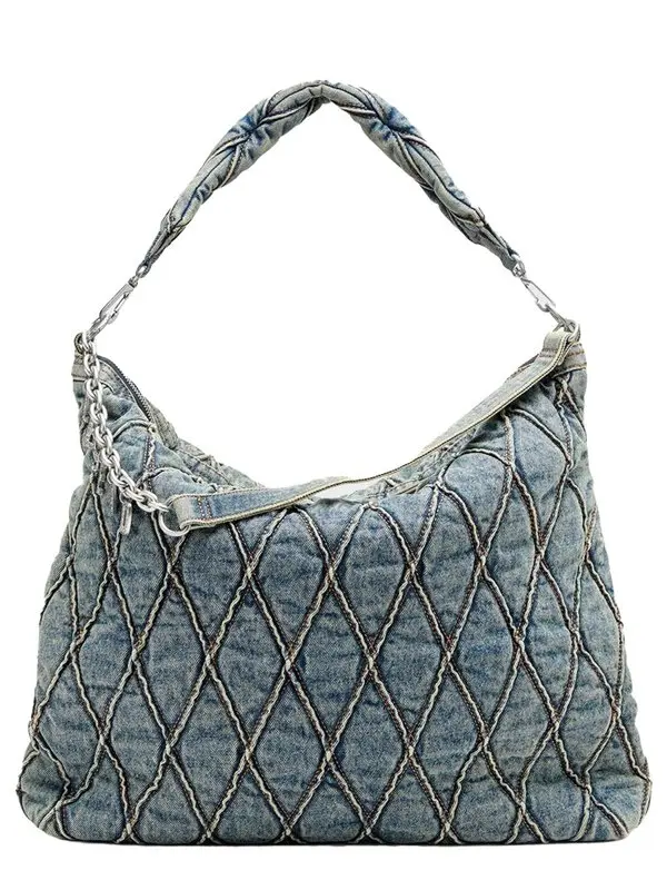 DIESEL® Charm-d Quilted Denim Shoulder Bag