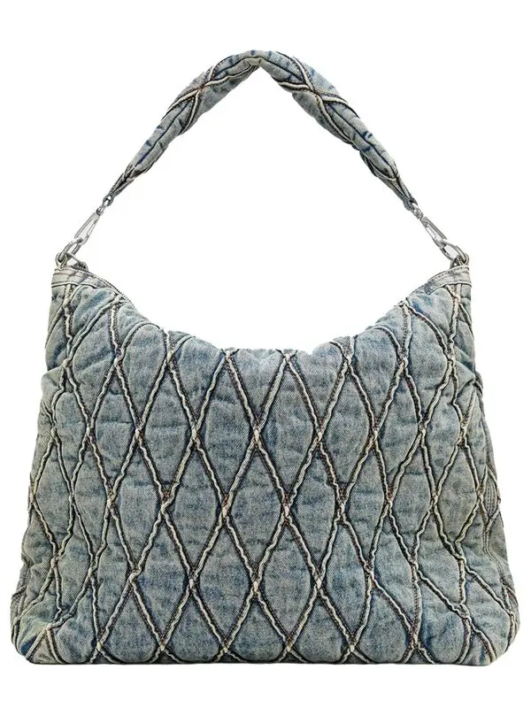 DIESEL® Charm-d Quilted Denim Shoulder Bag