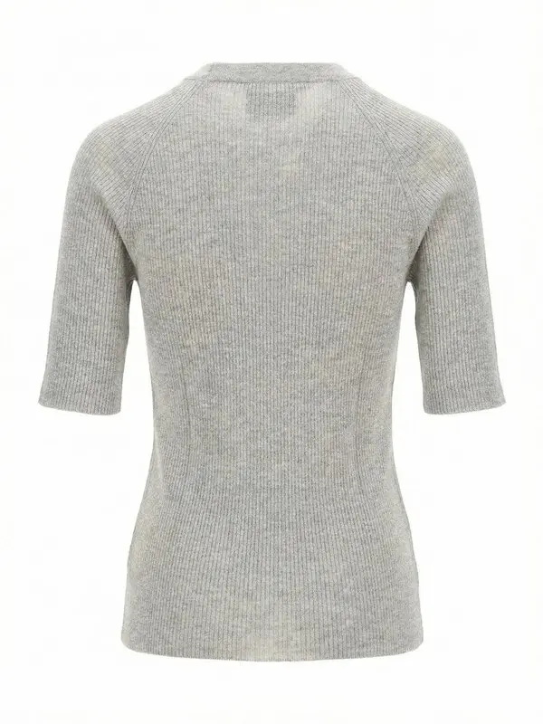 Brunello Cucinelli Sparkling Cashmere Lightweight Rib Knit Sweater - Multicolor