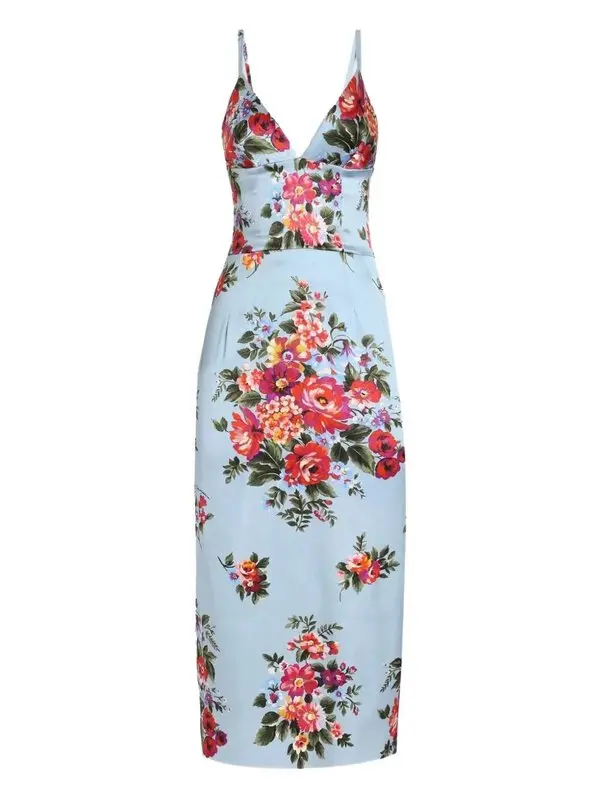 Dolce & Gabbana Viscose Floral Print Dress