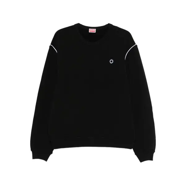 Kenzo Crew Neck Graphic Motif Sweatshirt - Black