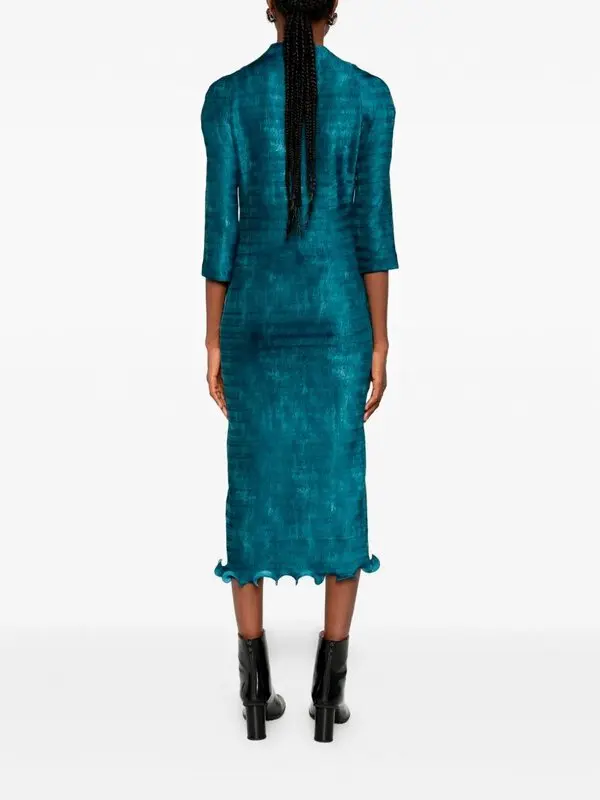 Fendi Pleated Midi Dress