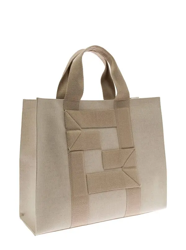 Fendi Fabric Handbag With Removable Shoulder Strap - Multicolor