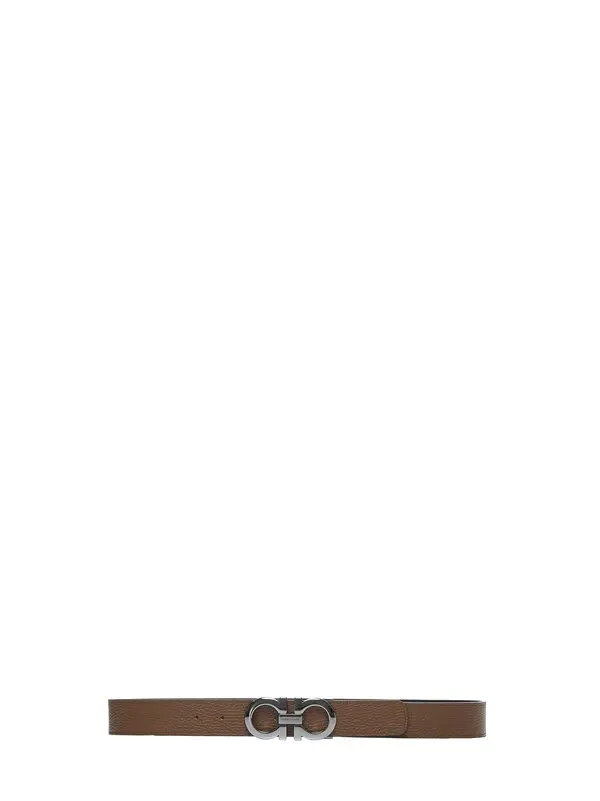 FERRAGAMO Gancini Reversible Leather Belt - Multicolor
